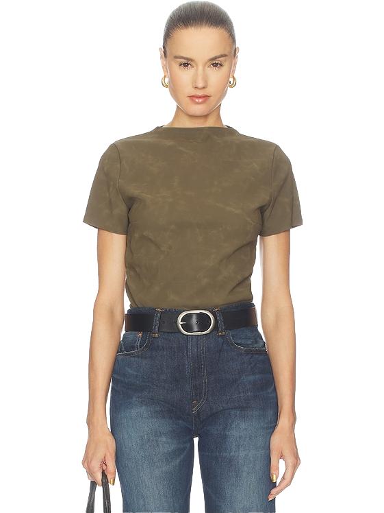 HUDSON JEANS HUDSON JEANS Short Sleeve Ruched Top
